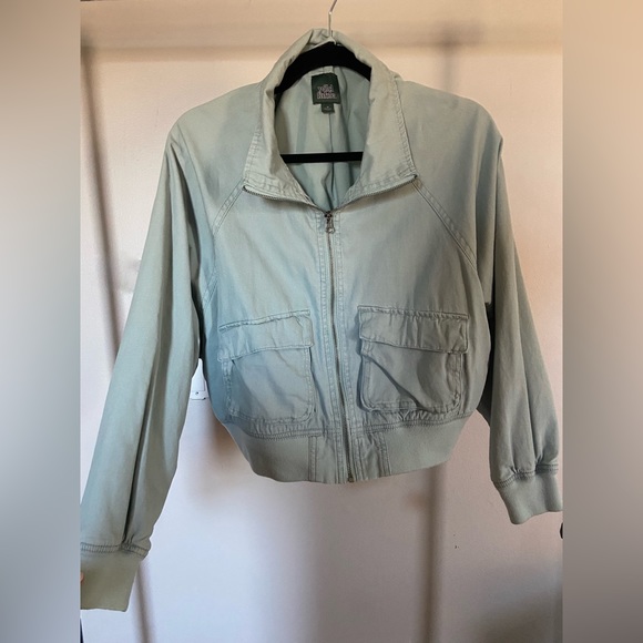 wild fable | Jackets & Coats | Mint Green Cropped Bomber Jacket | Poshmark